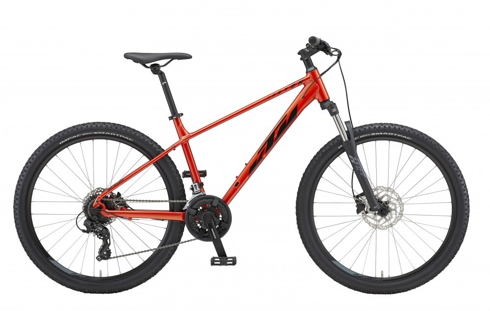 Horské kolo KTM BOSTON 27 HD červeno-oranžová/černý nápisy model 2024 ...